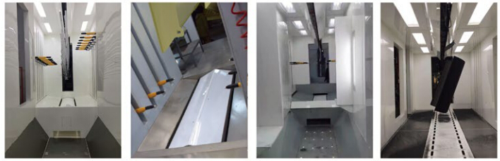 PP Plastic Powder Coating Spray Booth with Cyclone Recovery System ...